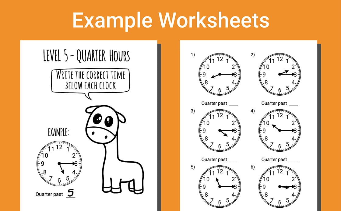 Telling Time Workbook for 1st Graders (Kids Ages 6-7)